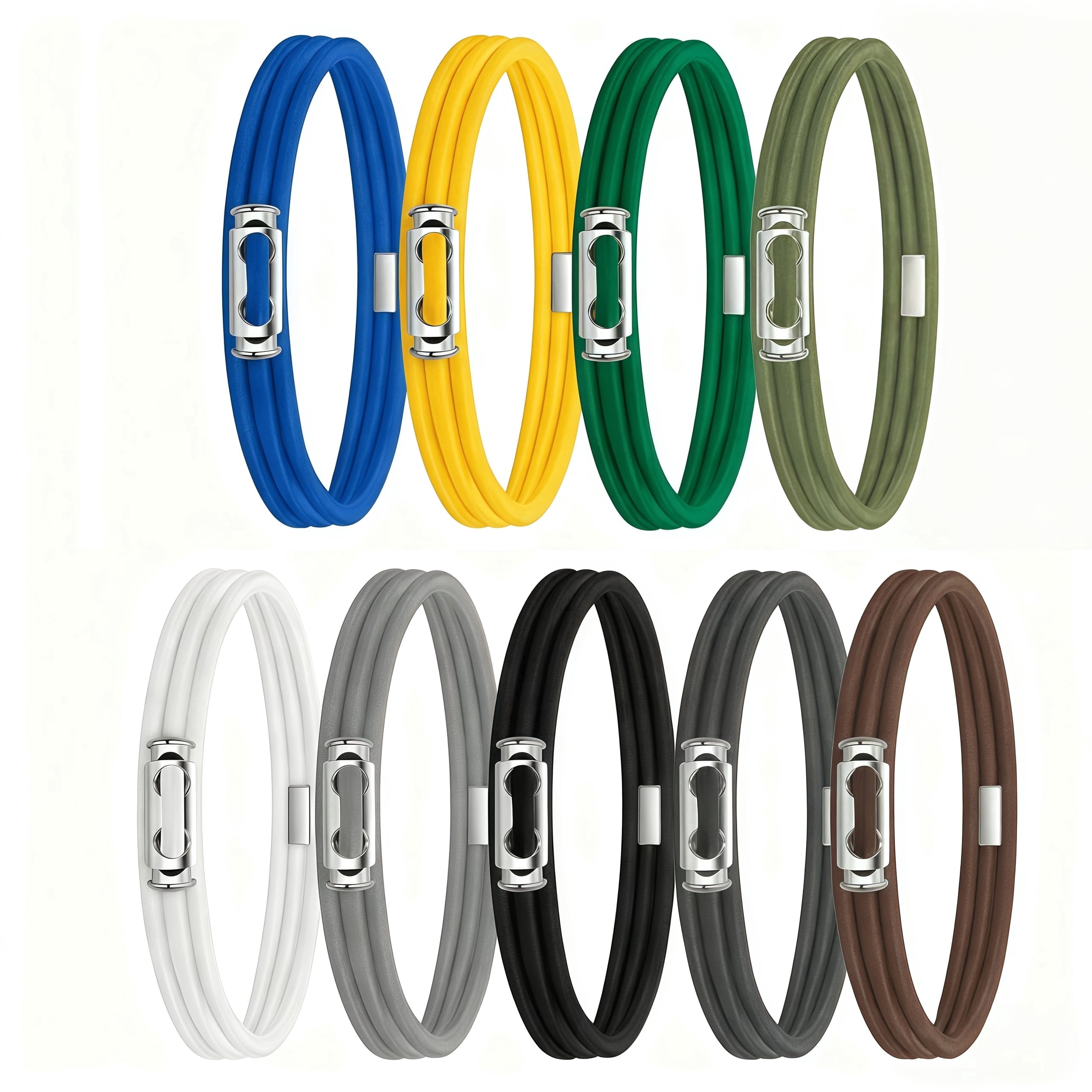 Garbage Can Bands Cord Lock Design Adjustable Large Trash Can Rubber ...