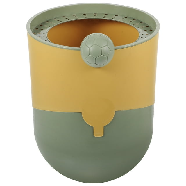 Garbage Can Container Trash with Lid Upholstery Trim Multi-function ...