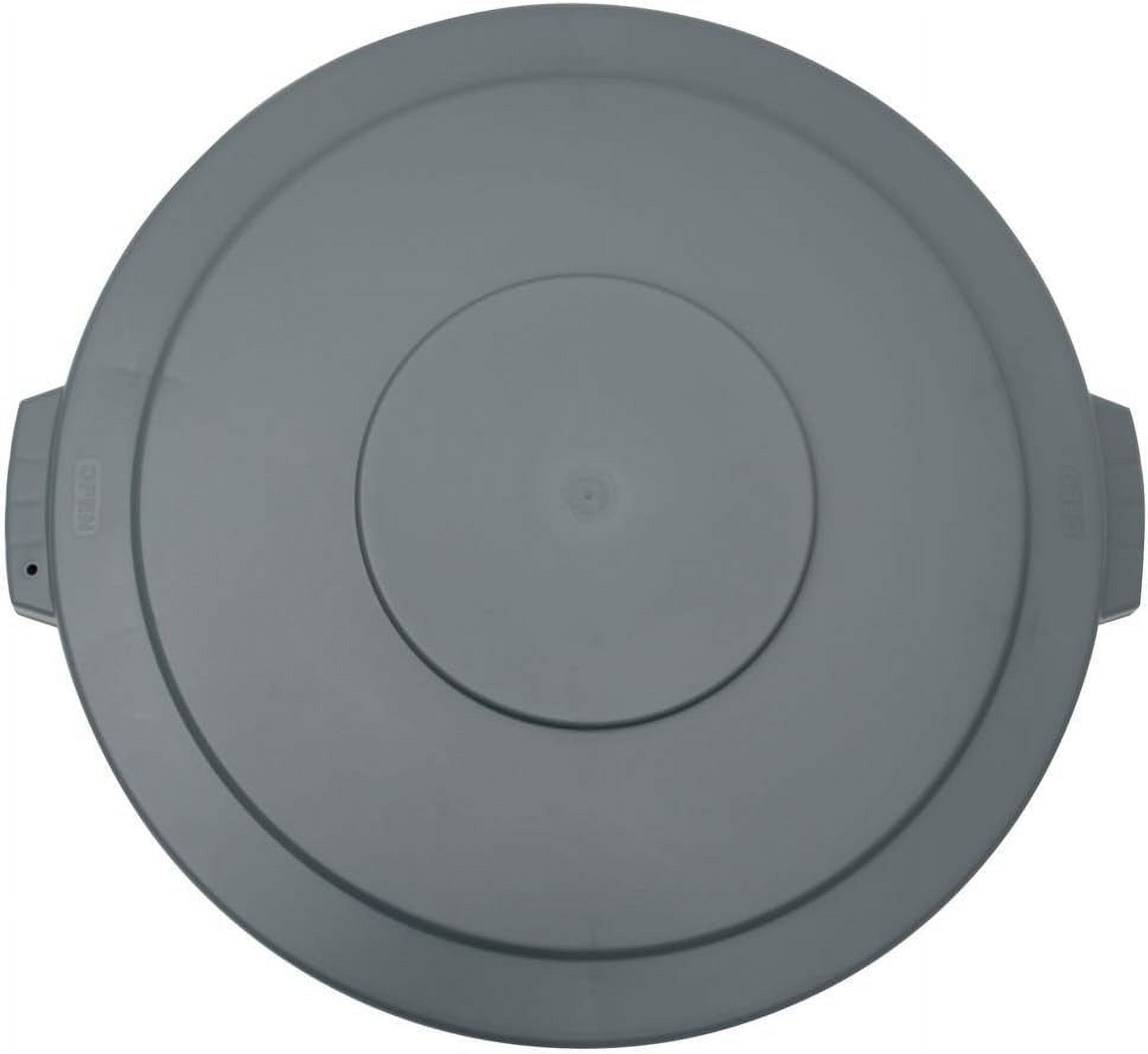 Garbage Can Lid for 55 Gal Trash Receptacle Grey Plastic Flat Lid 29 13 ...