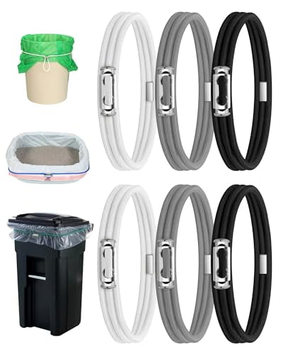Garbage Can Rubber Bands Cord Lock Adjustable Design Trash Can Bands ...