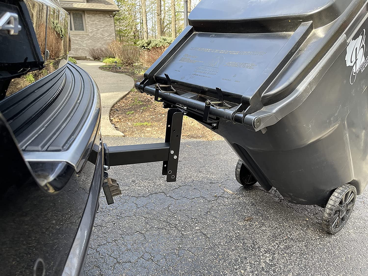 Garbage Commander Single Can Receiver Garbage Hauling Hitch - Walmart.com