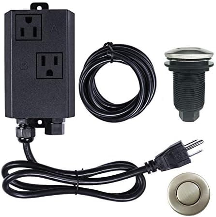Garbage Disposal Air Switch Kit Dual Outlet Sink Top Waste Disposal ...