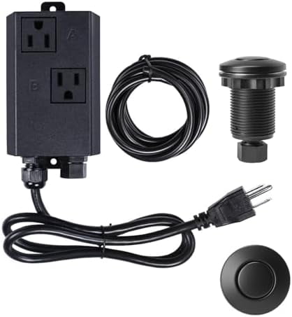 Garbage Disposal Air Switch Kit Dual Outlet Sink Top Waste Disposal ...