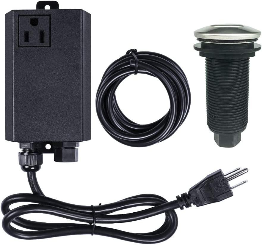Garbage Disposal Air Switch Kit Sink Top Waste Disposal Long Stainless ...