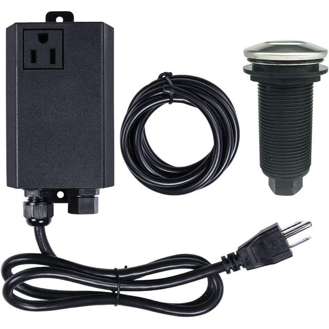 Garbage Disposal Air Switch Kit Sink Top Waste Disposal Long Stainless ...