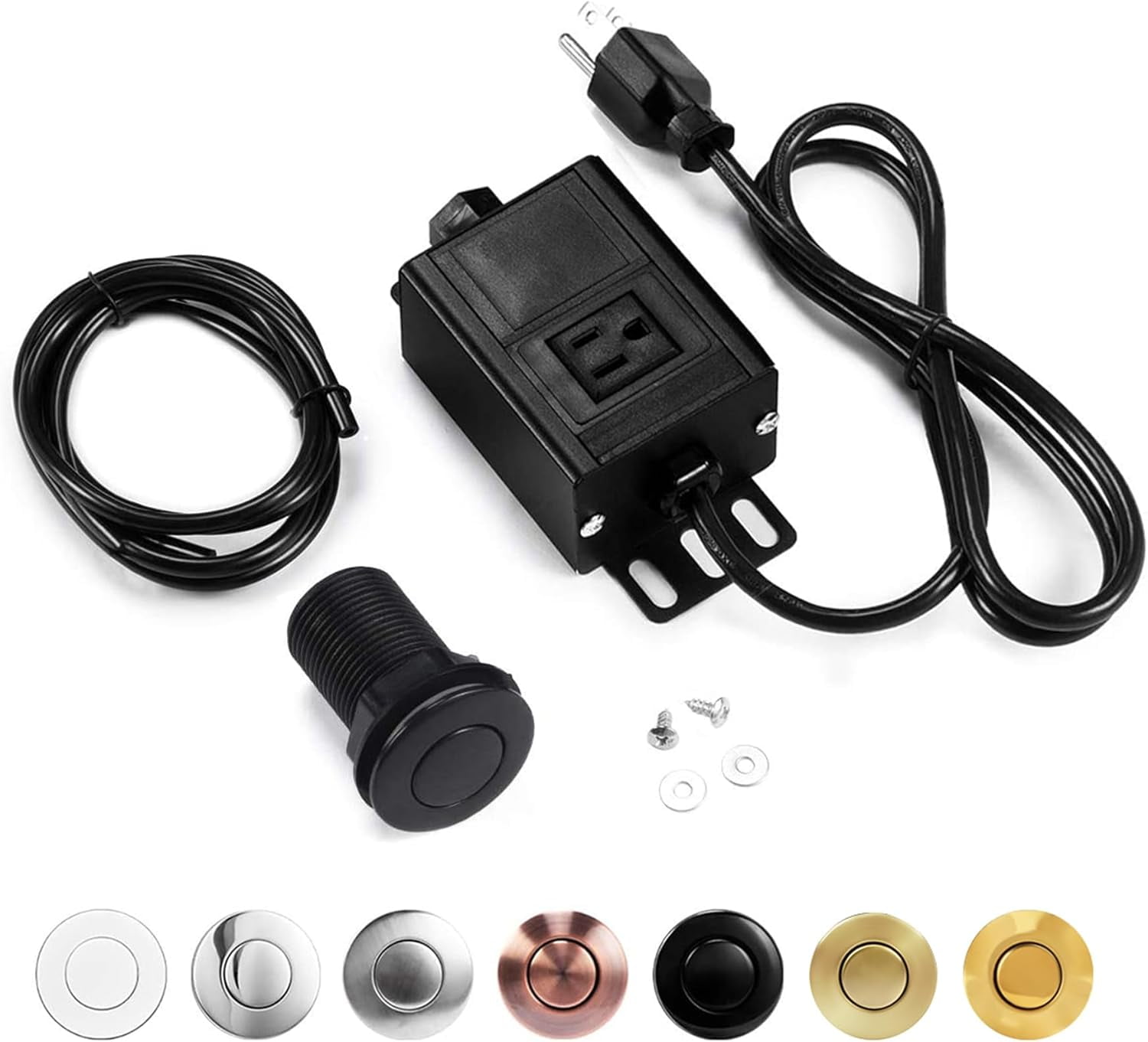 Garbage Disposal Air Switch Kit, Sink Top Waste Disposer SHORT ABS ...