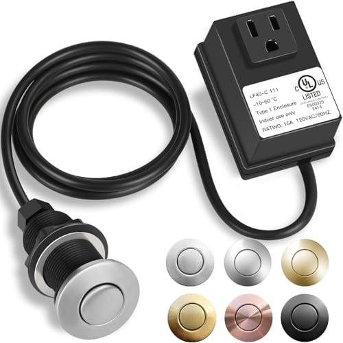 Garbage Disposal Air Switch Kit, UL Certified Professional Garbage ...