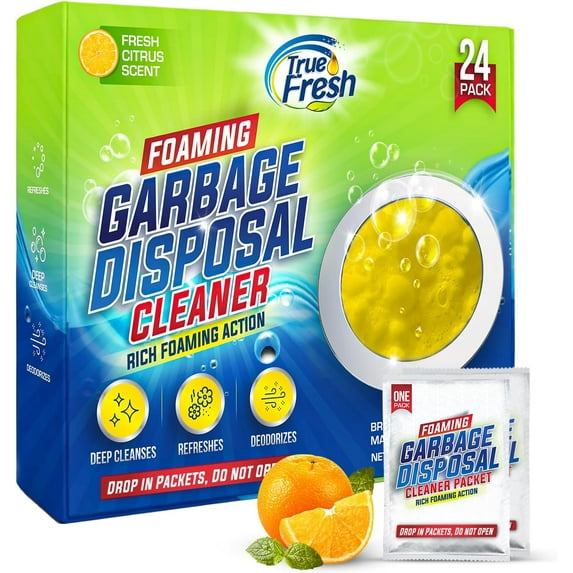 Garbage Disposal Cleaner Powder Drop-in Sink Packets 24-Pack – Deep ...