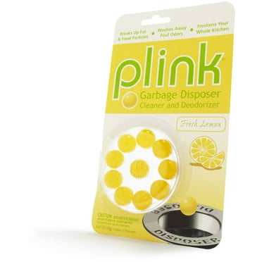 Plink Garbage Disposal Cleaner, Deodorizer & Freshener, Lemon Scent, 10 ...