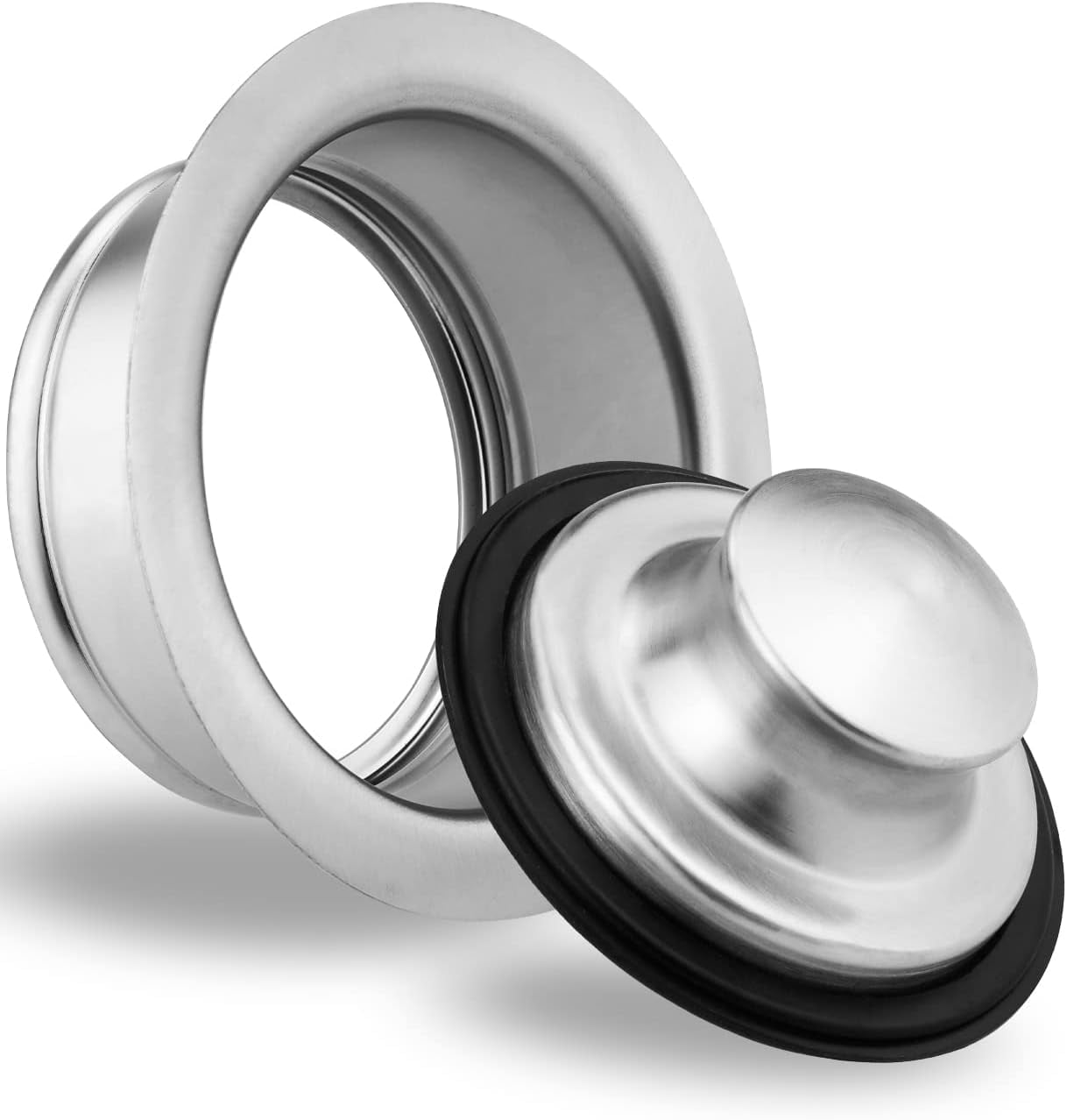 Garbage Disposal Flange, Silvery 304 Stainless Steel Kitchen Sink ...