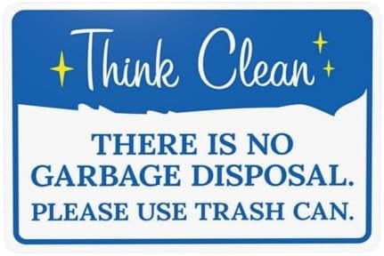 There Is No Garbage Disposal Please Trash Can Warning,Prohibition ...
