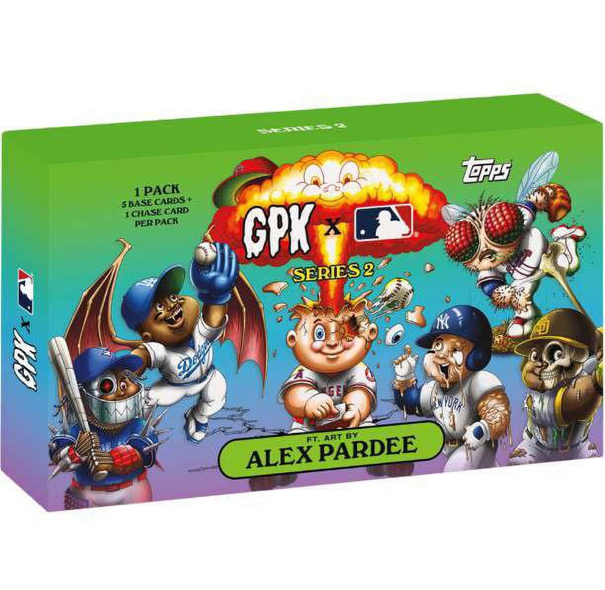 GPK 2022 MLB Series 2 Trading Card Pack by Alex Pardee (6 Cards - 5 ...