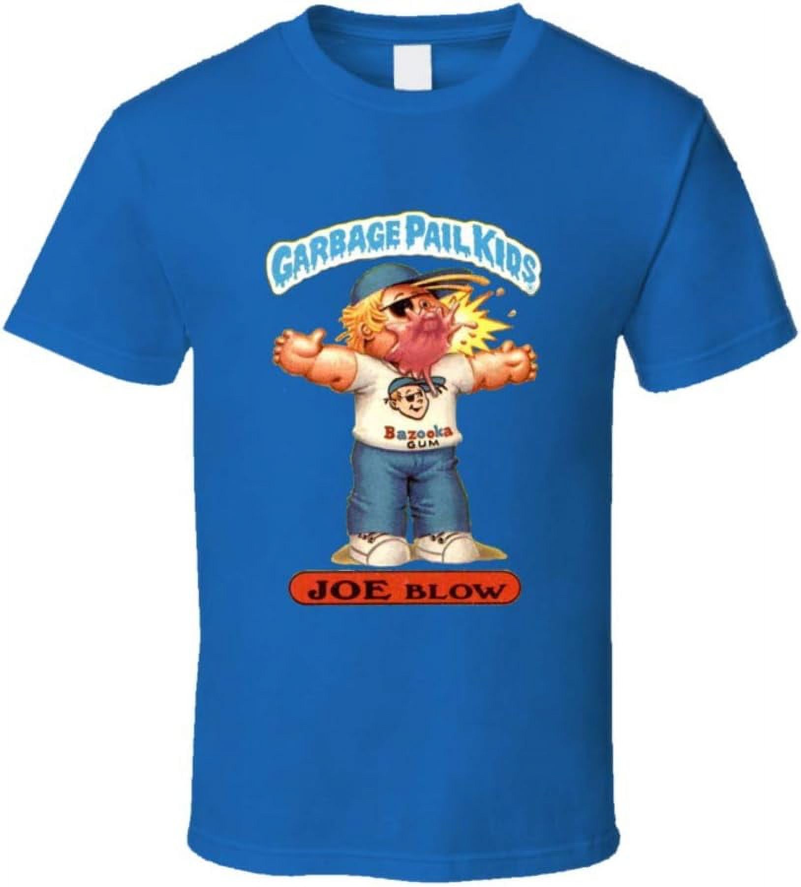 Garbage Pail Kids Classic Joe Blow Royal Blue T Shirt - Walmart.com