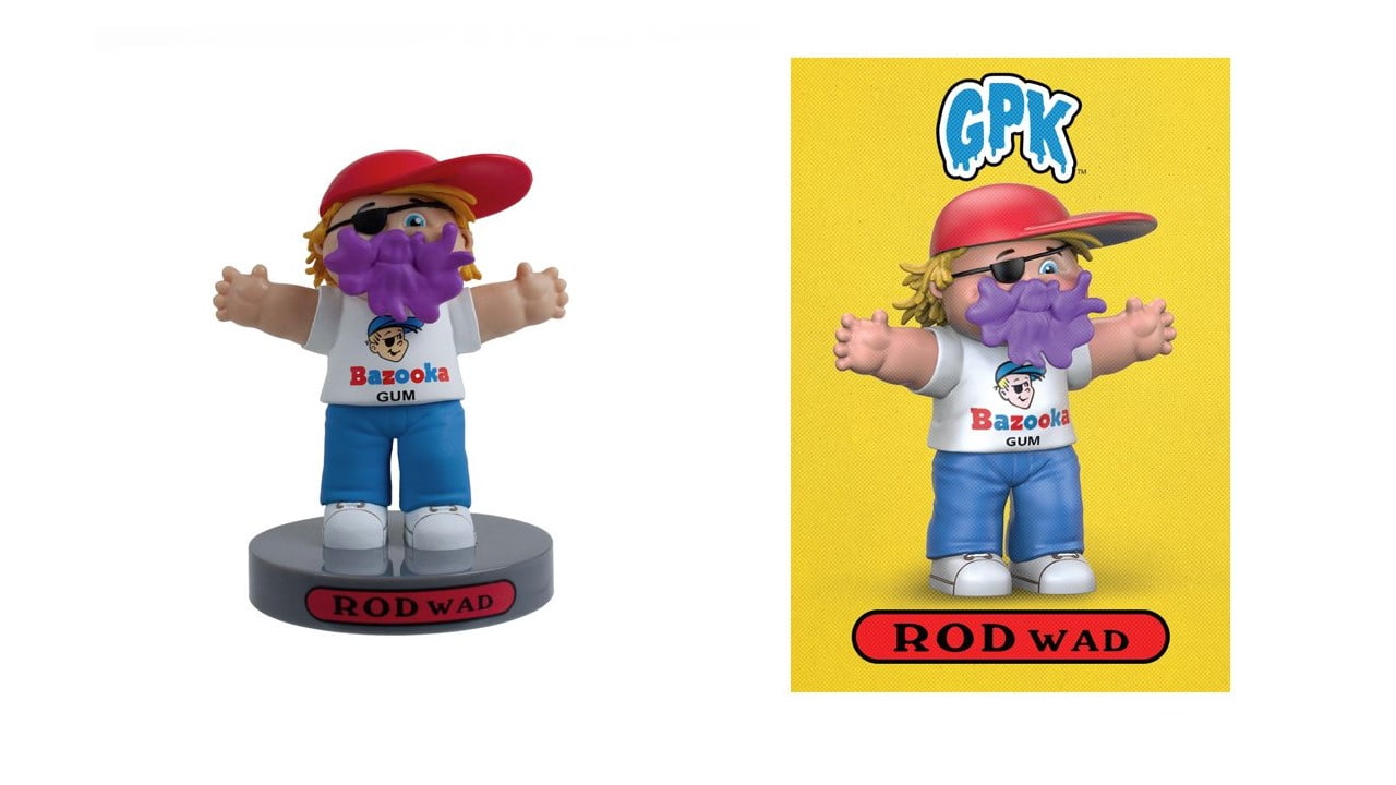Garbage Pail Kids Rod Wad 4" Figure with Exclusive Trading Card by The ...