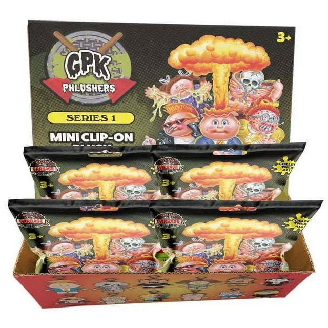 Garbage Pail Kids Series 1 Mini Clip-On Plush Mystery Box (18 Packs ...