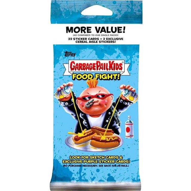 Garbage Pail Kids Topps Food Fight Trading Card VALUE Pack (22 Sticker ...