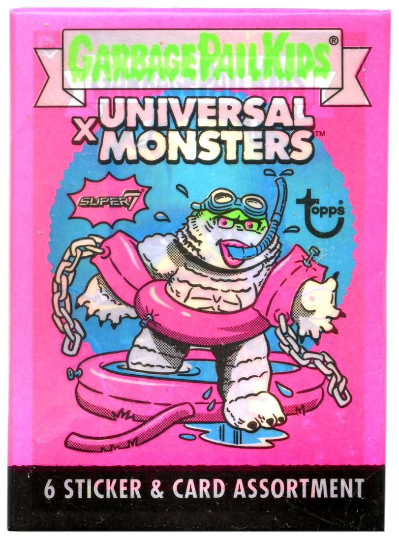 Garbage Pail Kids X Universal Monsters Trading Card Wax Pack (6 Sticker ...