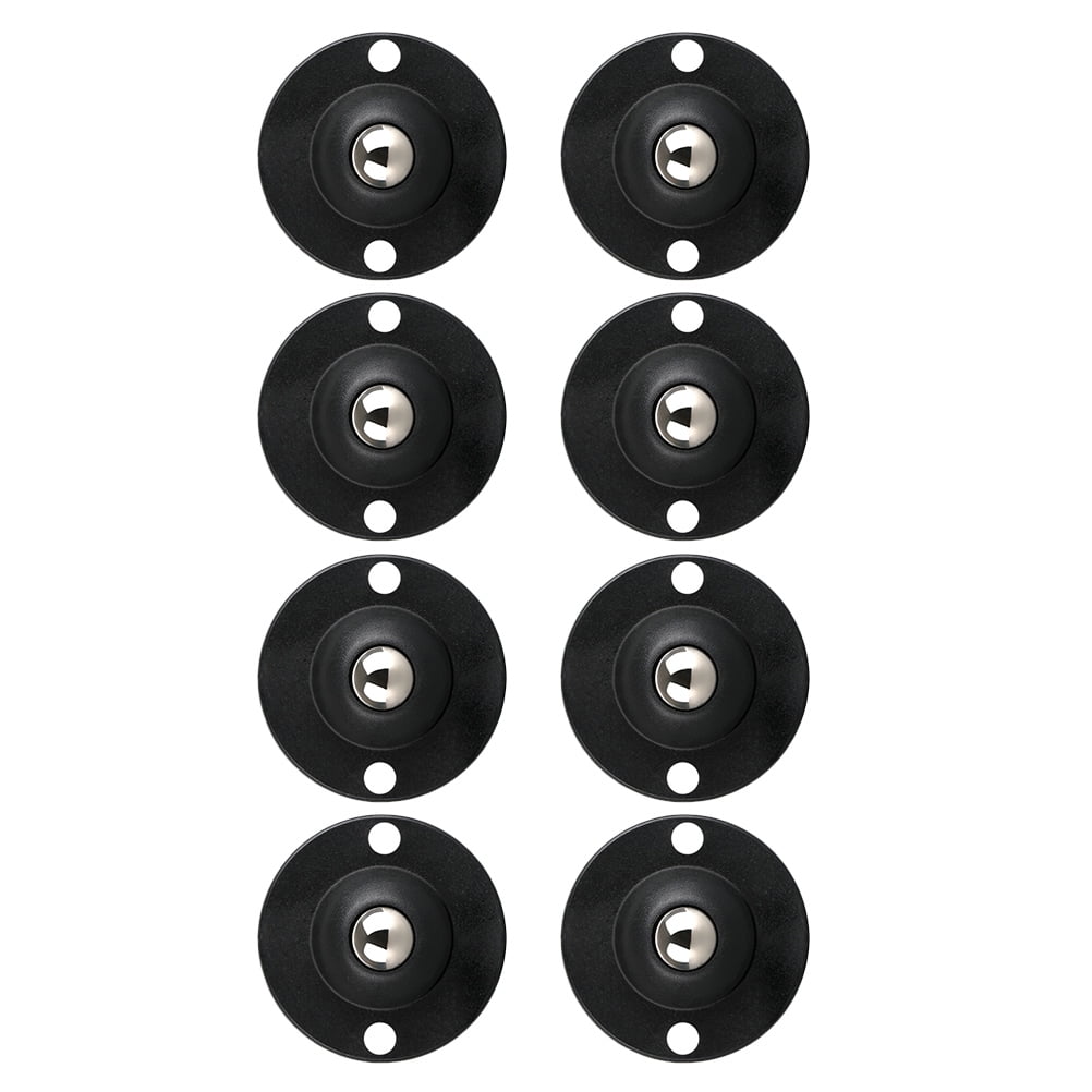 SHOWERORO Paste Type Universal Pulley White 8Pcs 1.4X1.4X0.5In ...