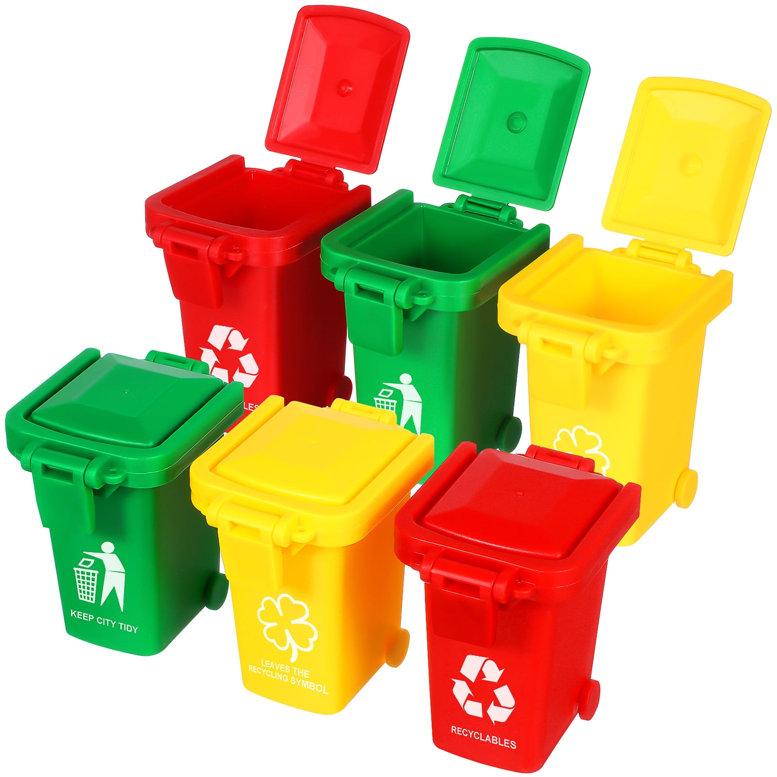 Garbage Sorting Bin Trash Sorter Toys Educational Child Cans Abs Kids ...