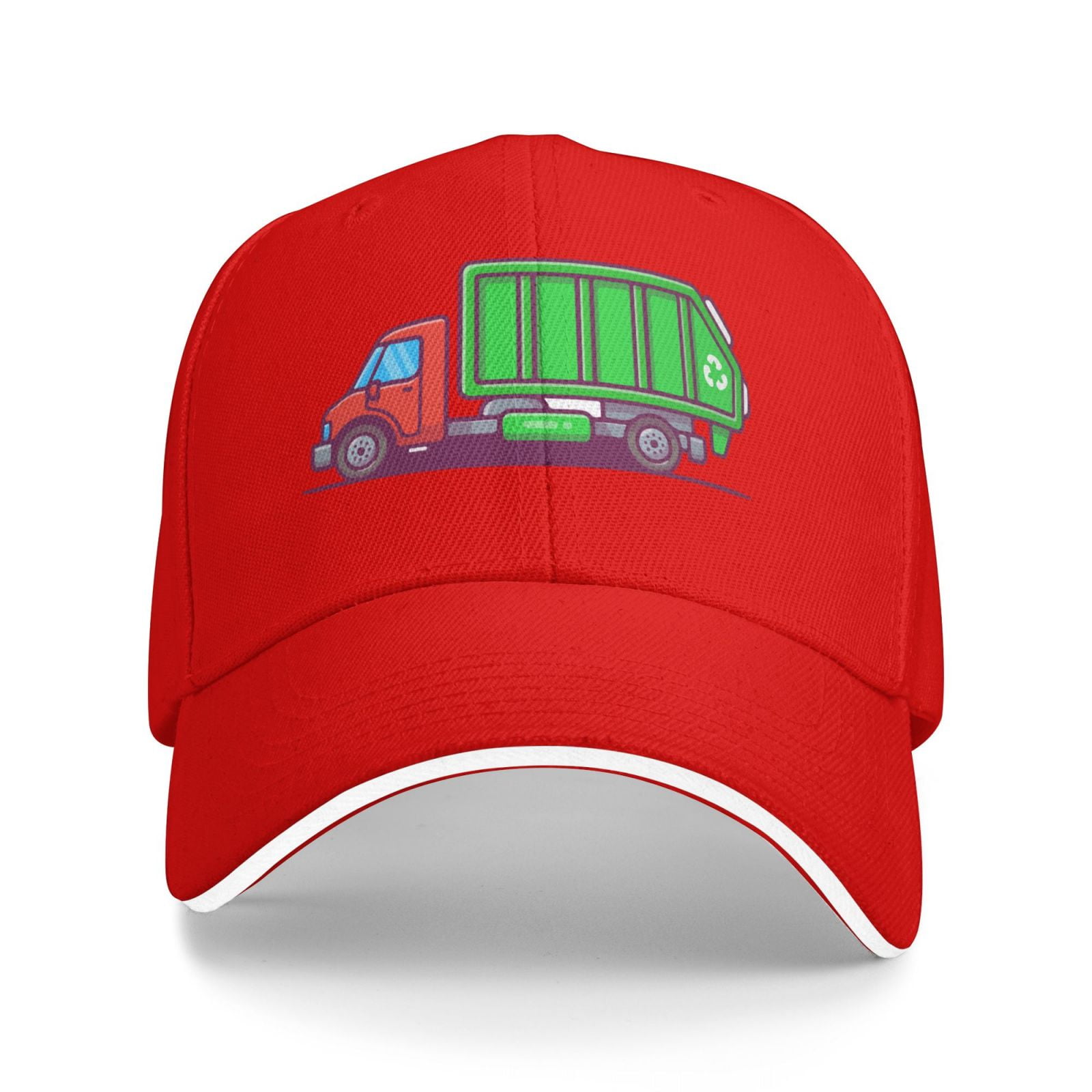 Garbage Truck Cartoon Unisex Adult Baseball Caps Adjustable Casquette ...
