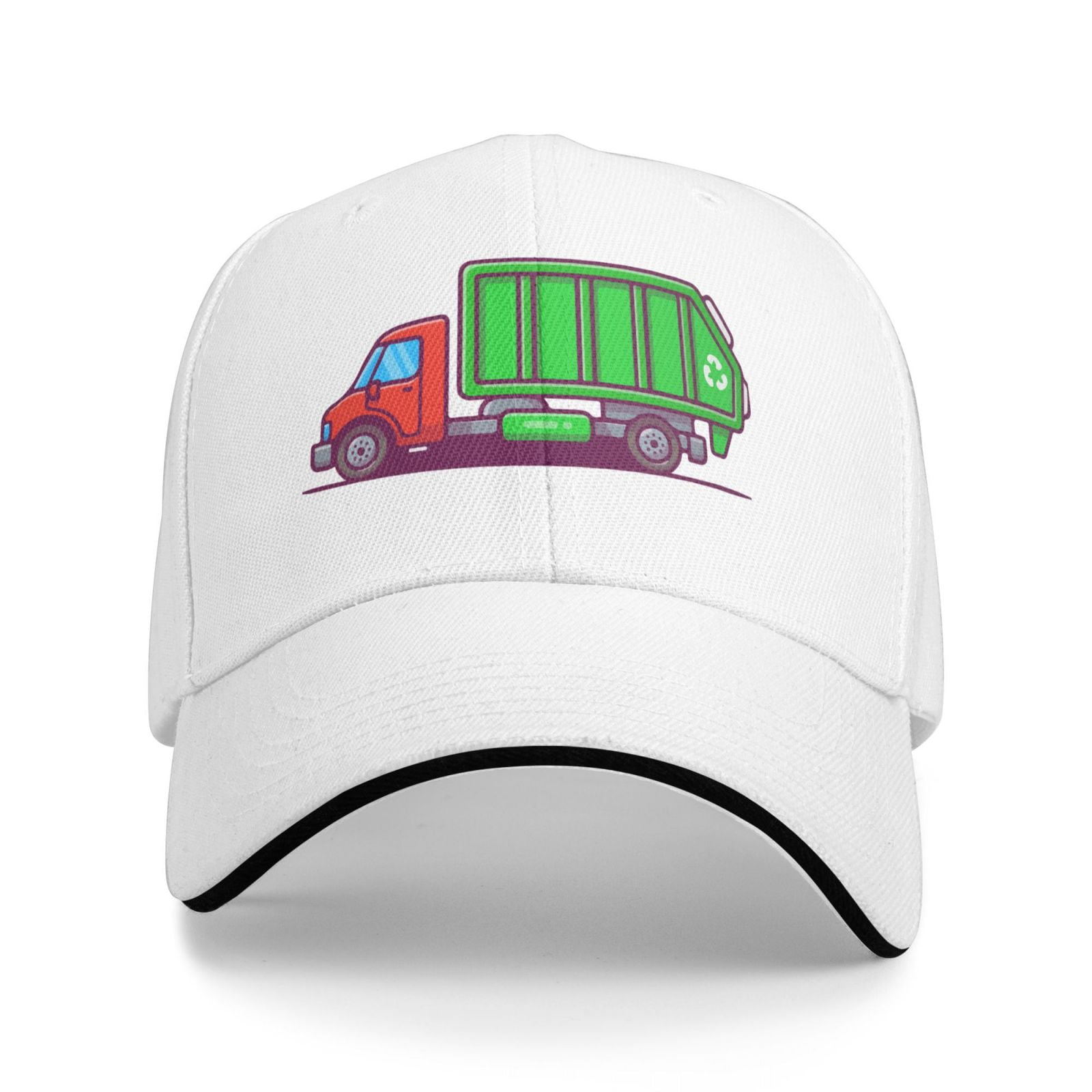Garbage Truck Cartoon Unisex Adult Baseball Caps Adjustable Casquette ...
