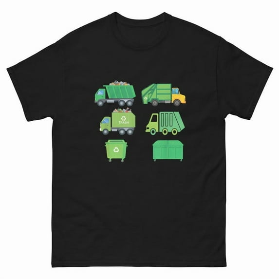 Garbage Truck Enthusiast Tee, Waste Management FUN, Recycling Vehicle ...