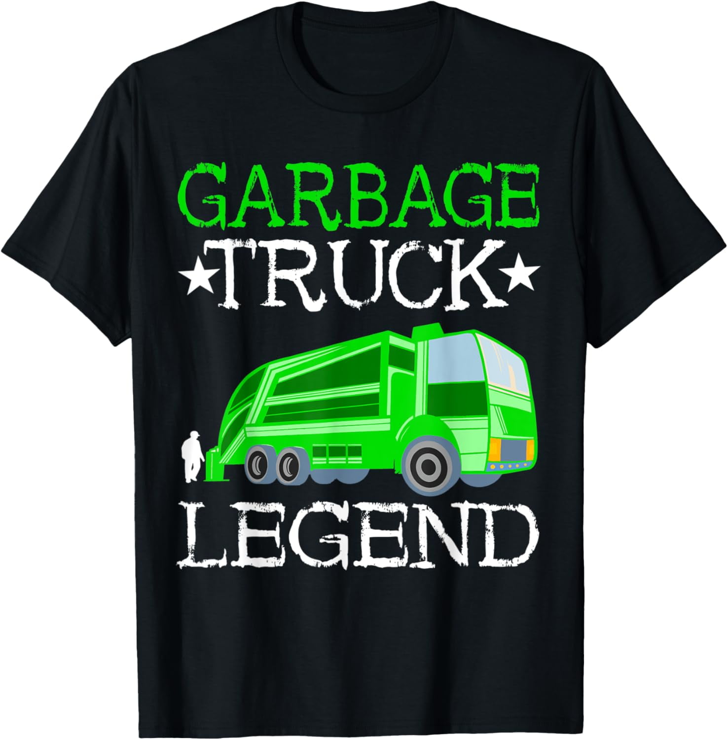Garbage Truck Legend Trash Truck Waste Management Truck T-Shirt-M ...