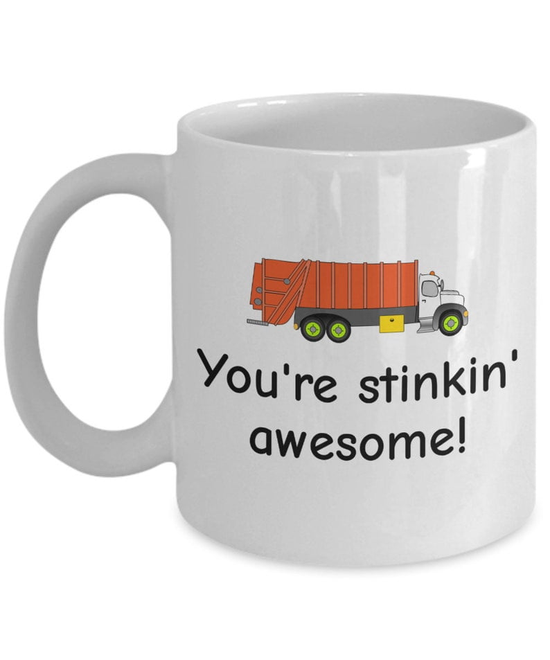 Garbage Truck Mug Garbage Truck VaL1entine Waste Disposal Truck TR1AS1H ...