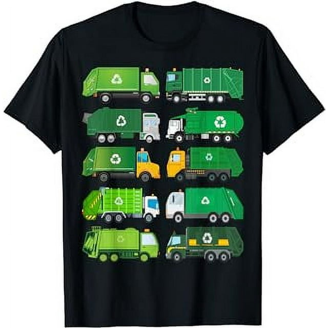 Garbage Truck Recycling Day Trash Waste Separation Birthday T-Shirt ...