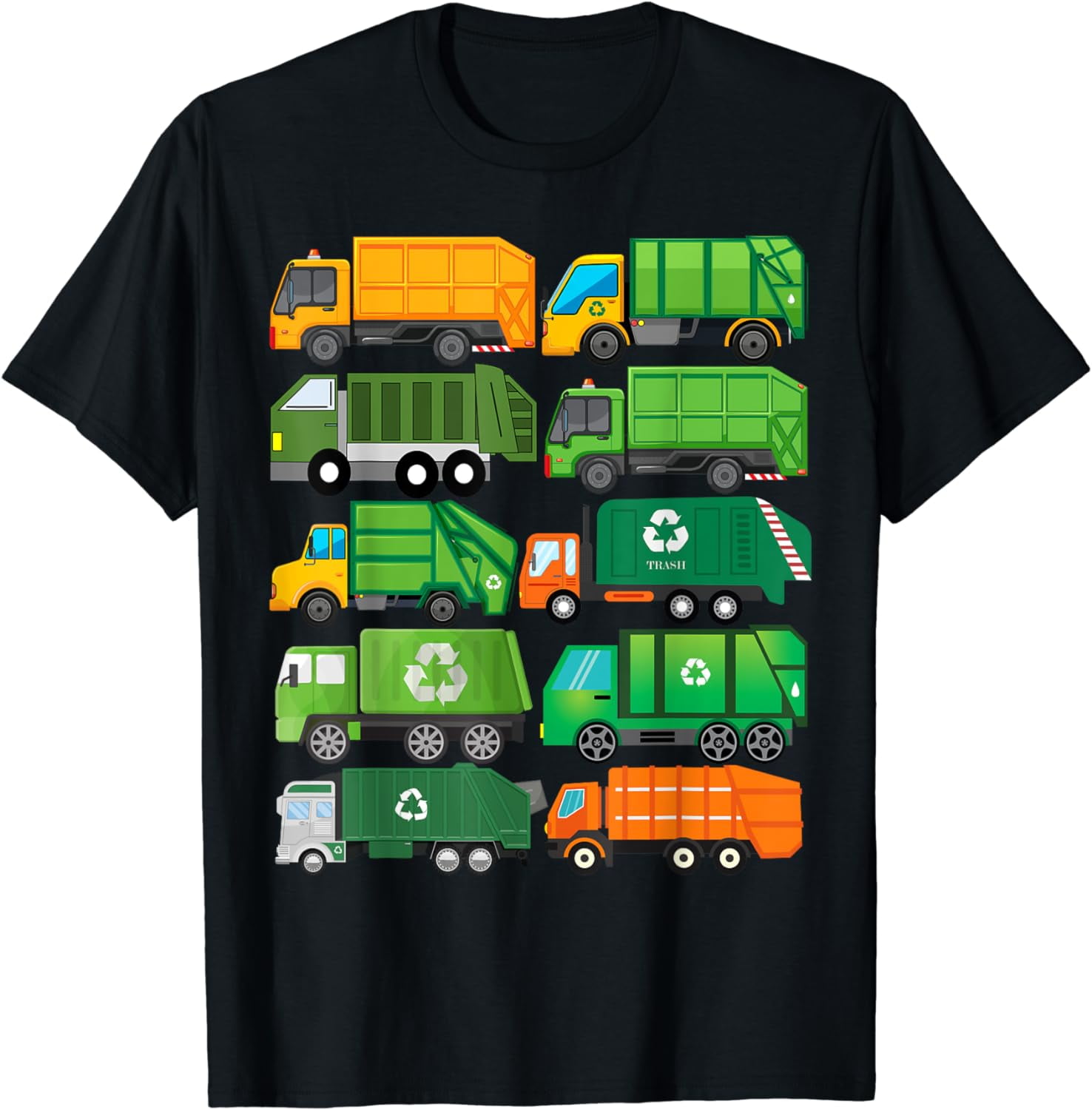 Garbage Truck Recycling Day Trash Waste Separation Birthday T-Shirt ...