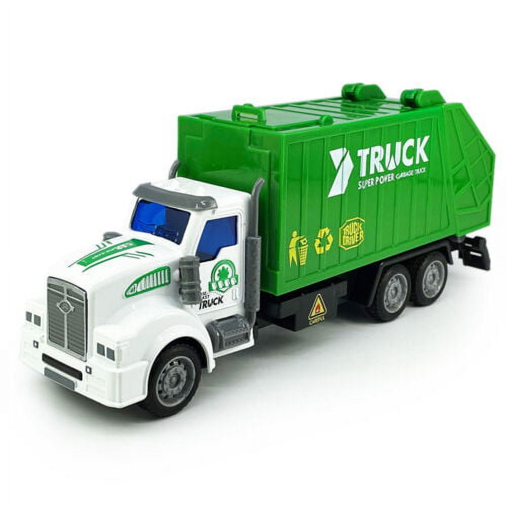 Garbage Truck Toy 1/36 Scale Model Car Diecast Toy Trucks for Boys Kids ...