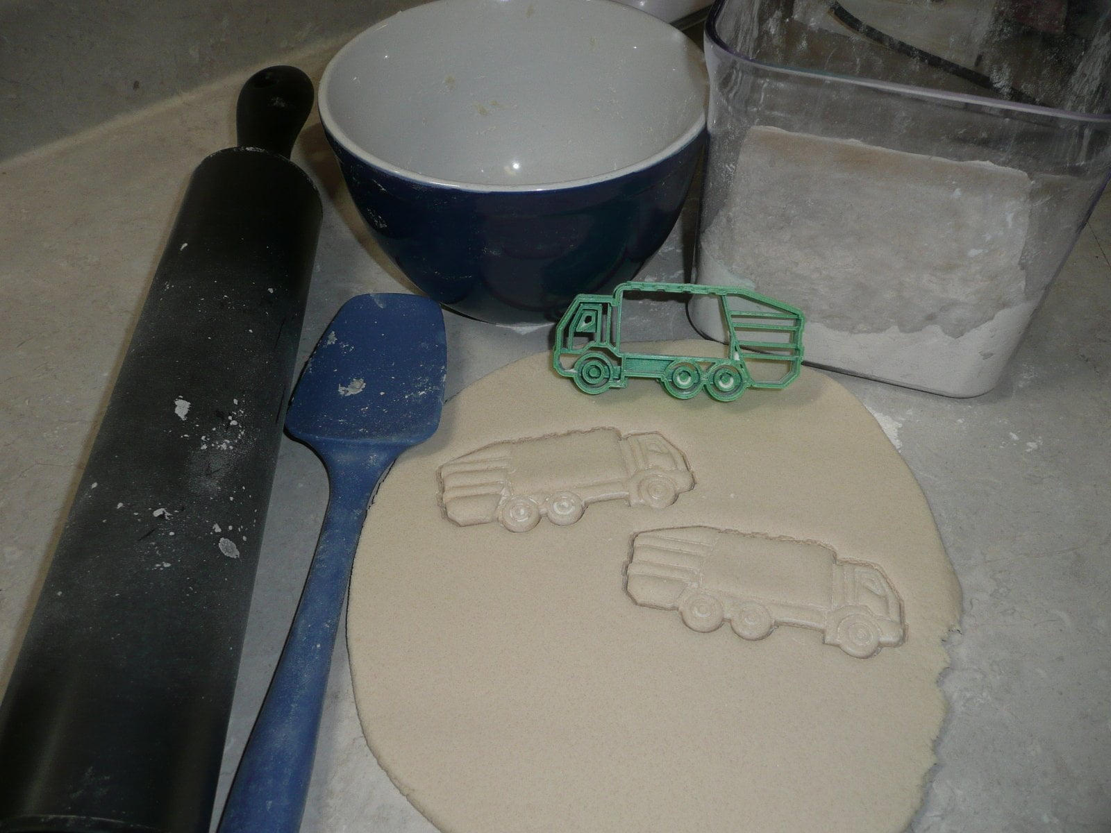 Garbage Truck Trash Collector Solid Waste Haul Landfill Cookie Cutter ...