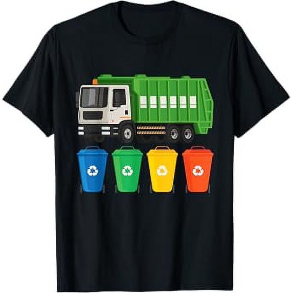 Garbage Truck - Truck Trash Recycling Lover Waste Management T-Shirt ...