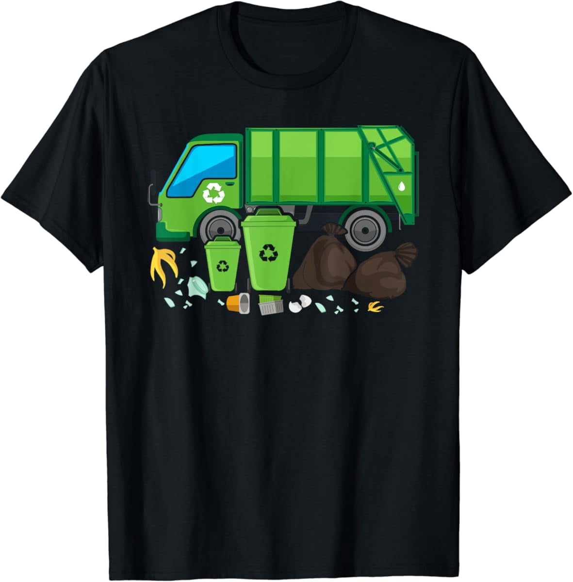 Garbage Truck Waste Trash Collector Earth Day Unisex T-Shirt S-5Xl ...