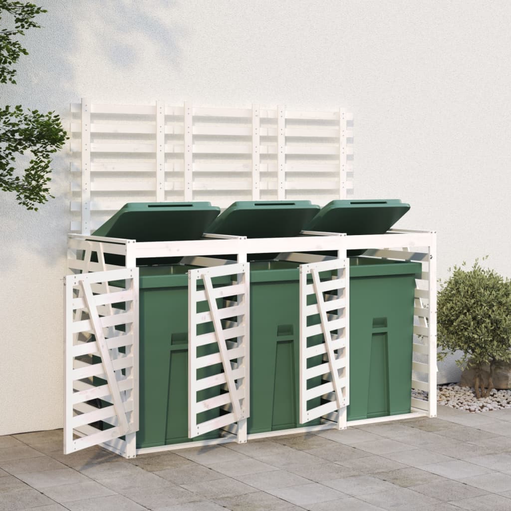 Garbage can box for 3 tons white solid pine - Walmart.com