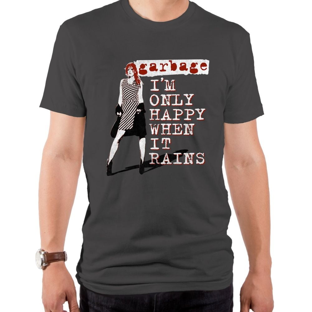 Garbage happy rain heavy metal tee - Walmart.com