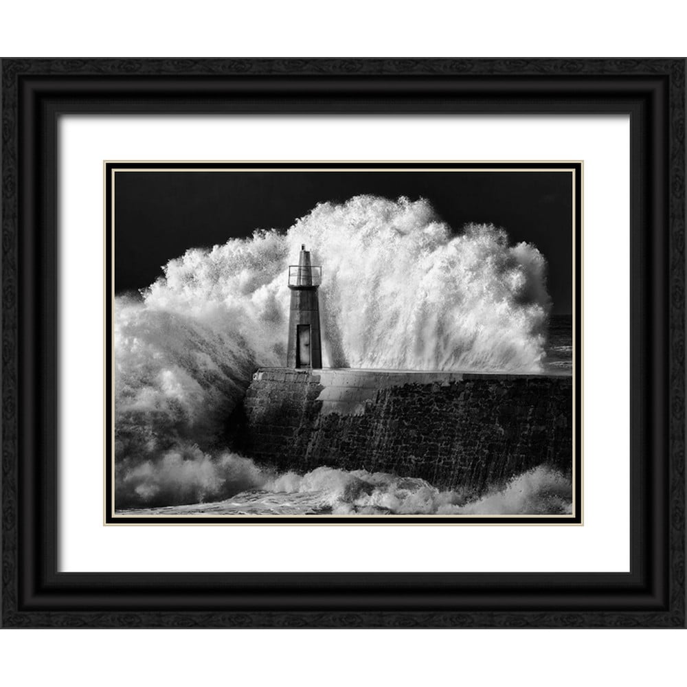 Garcia Bernardo, Alejandro 24x19 Black Ornate Wood Framed with Double ...