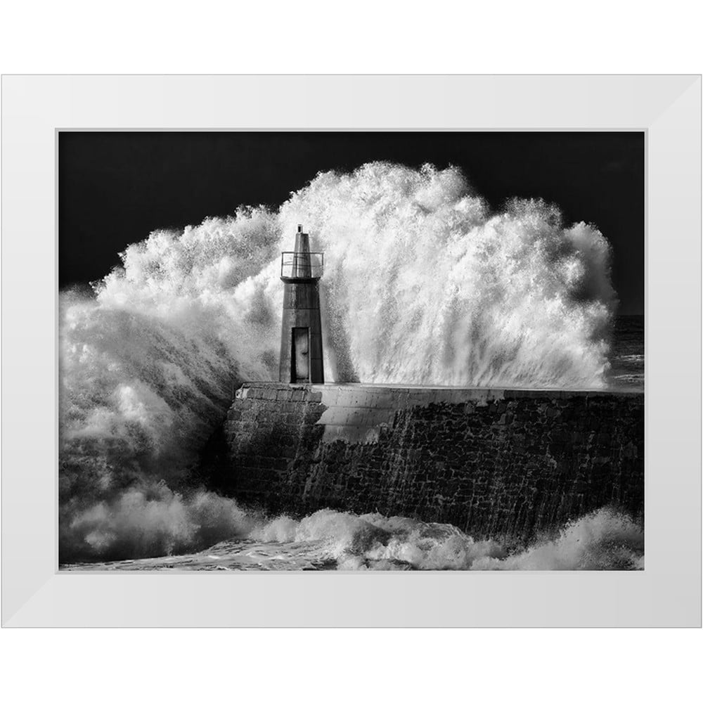 Garcia Bernardo, Alejandro 32x25 White Modern Wood Framed Museum Art ...
