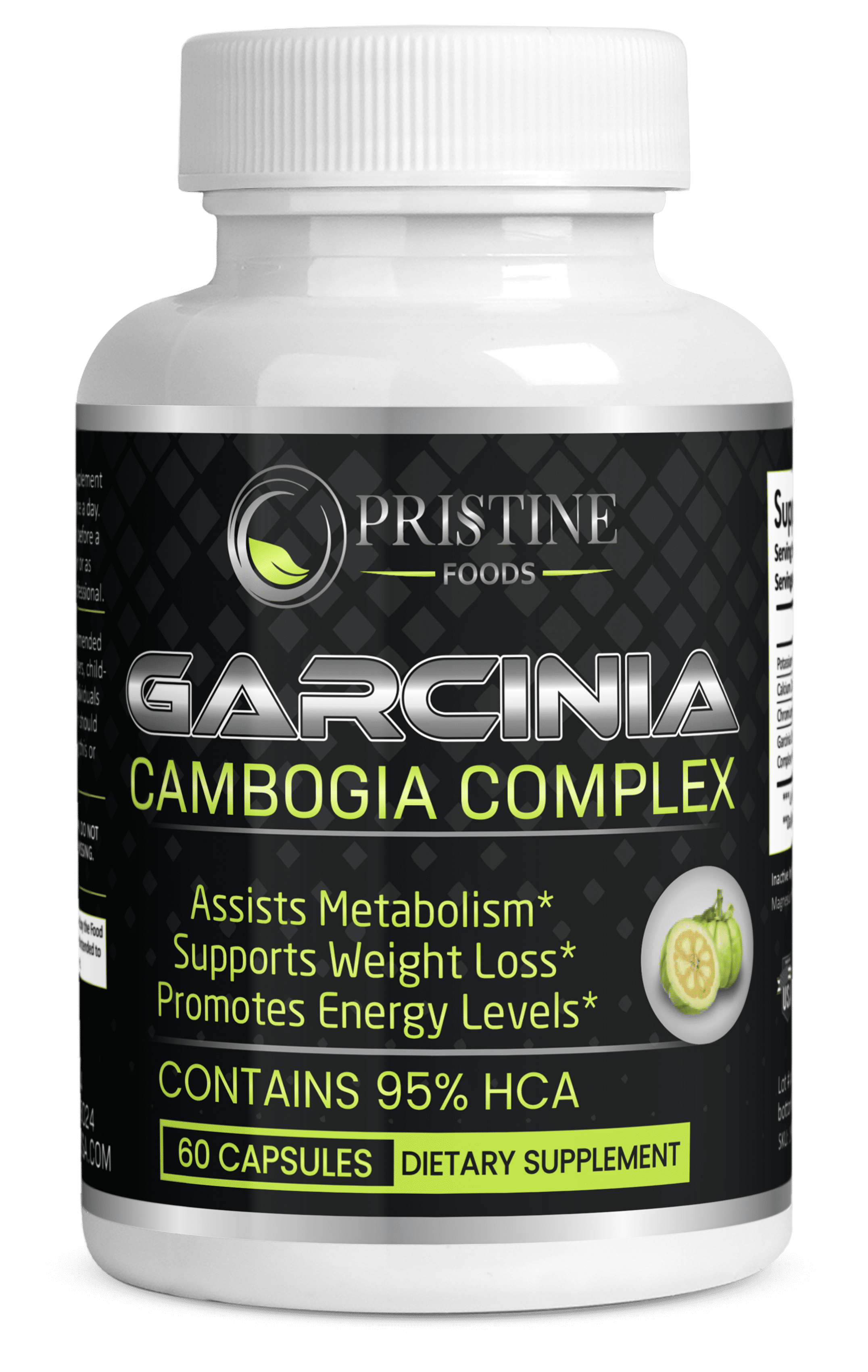 Garcinia Cambogia Capsules with 95% HCA - Support Weight Loss - Dietary ...