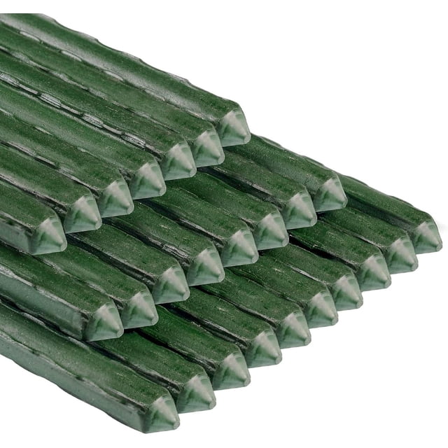 Garde Stakes 72 Iches Plastic Coated Steel Plat Stakes for Tomato ...