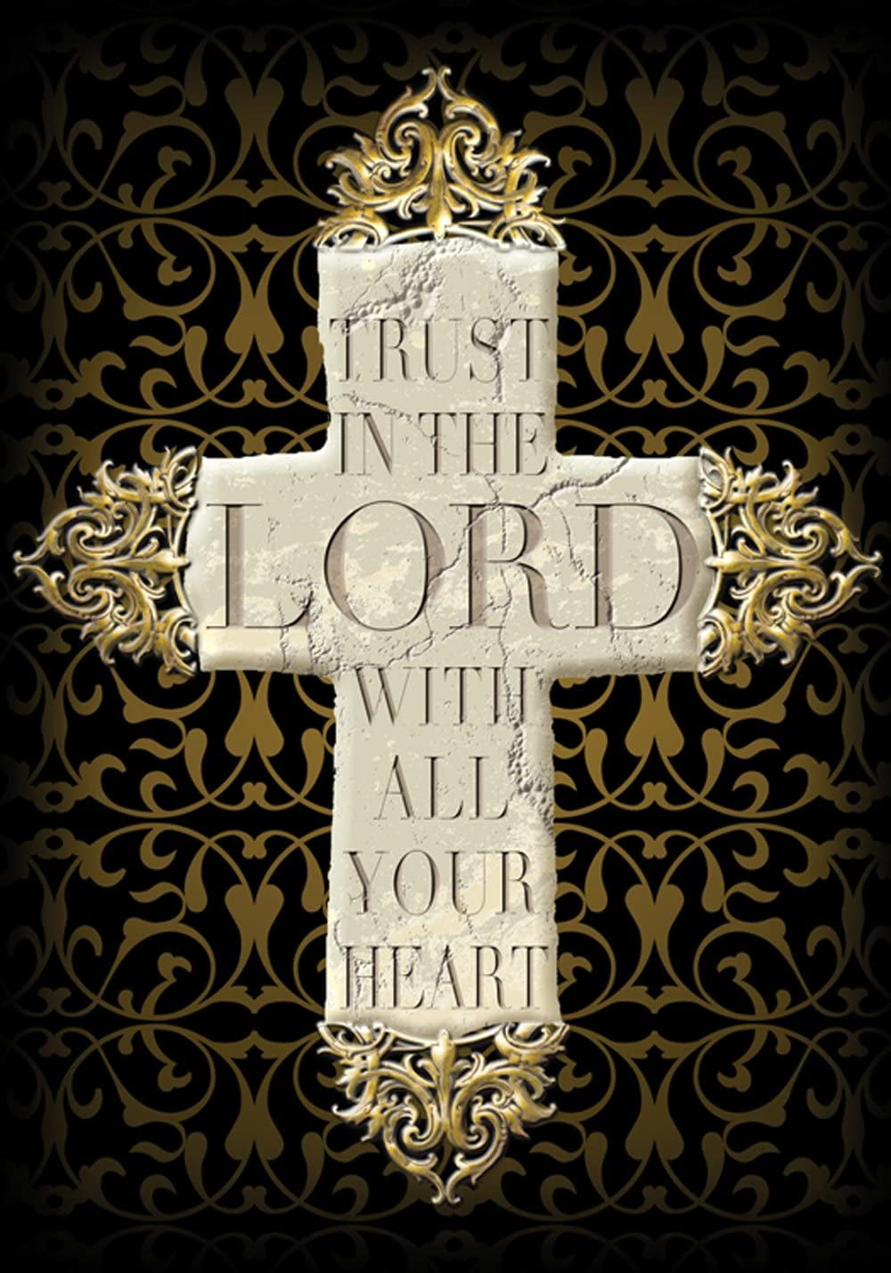 Garden 109274 Cross Christian Flag 2x3 ft Double Sided Christian Garden ...