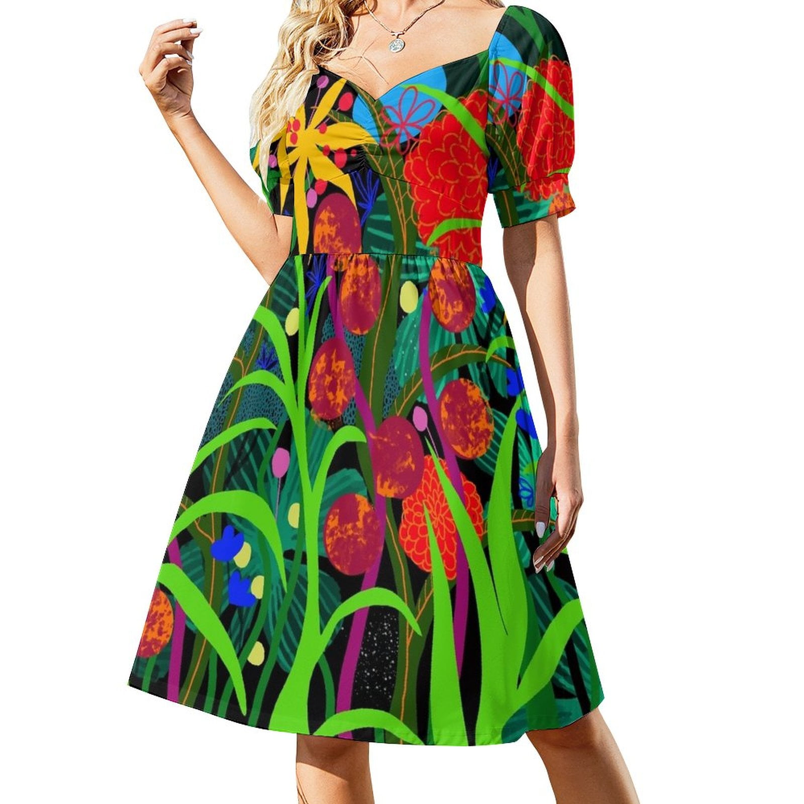 Garden 12 Sleeveless Dress elegant chic women dresses promotion luxury ...