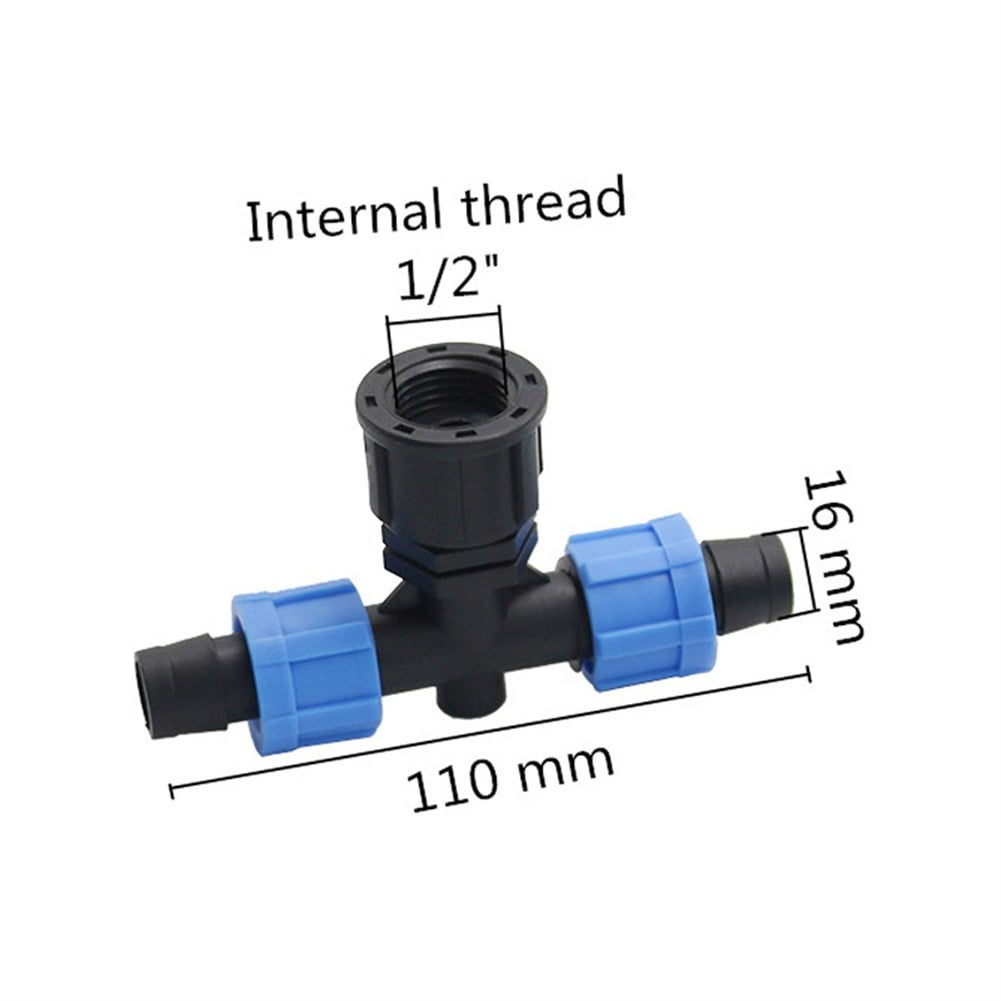 Garden 16mm Drip Tape Locked Connectors 1 2 3 4 Internal External