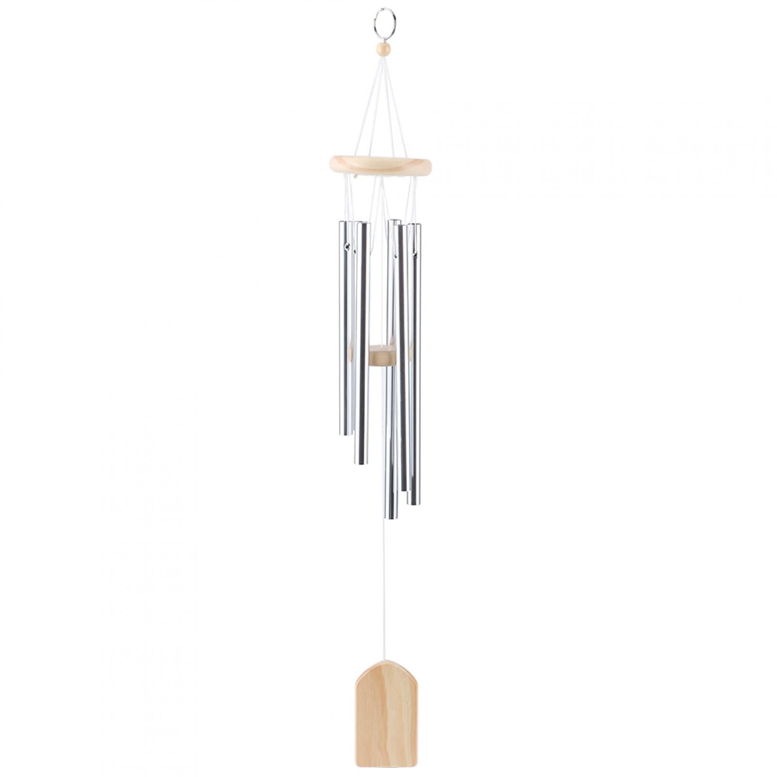 Garden , 25.6in Sturdy And Swing With Wind Stylish Windchime, 6 Tubes ...