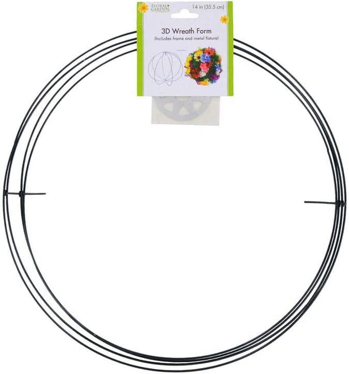 Garden 3D Round Metal Wreath Form (14 Inch) - Walmart.com