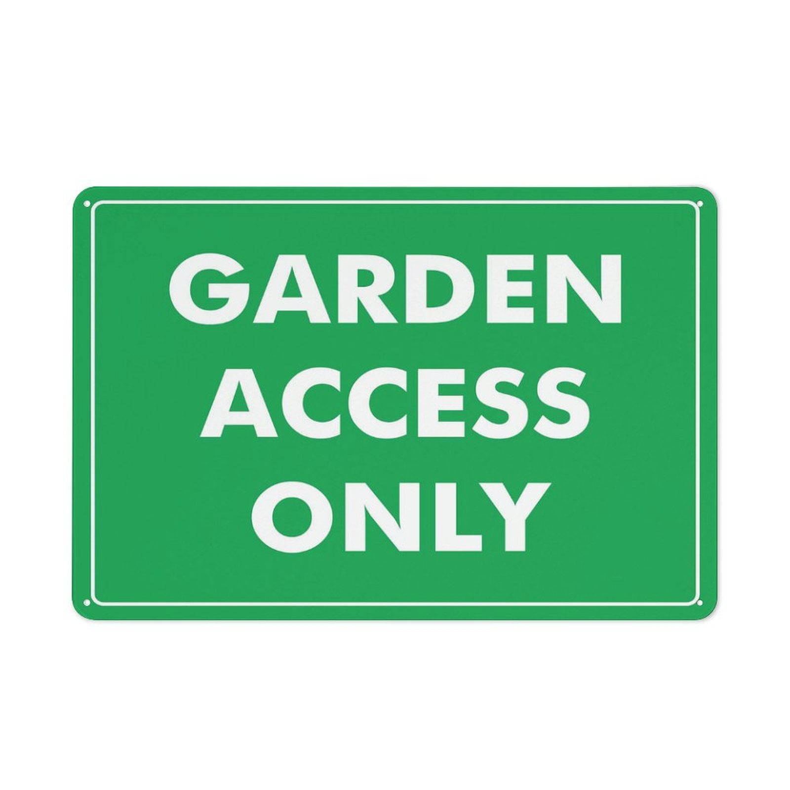 Garden Access Only Sign Metal Signs 12X8 Inch Rust Free Aluminum,Uv Ink ...