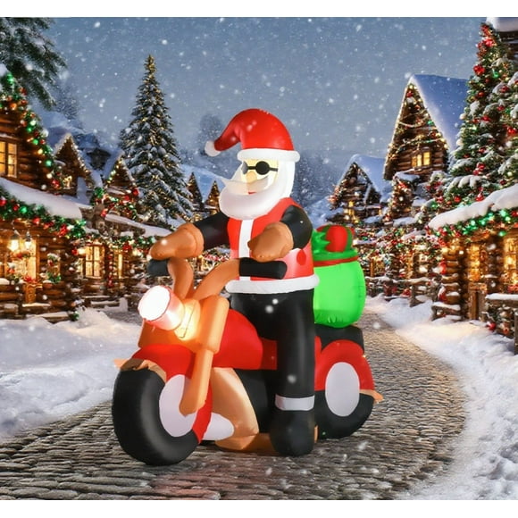 Black Santa Claus Inflatable