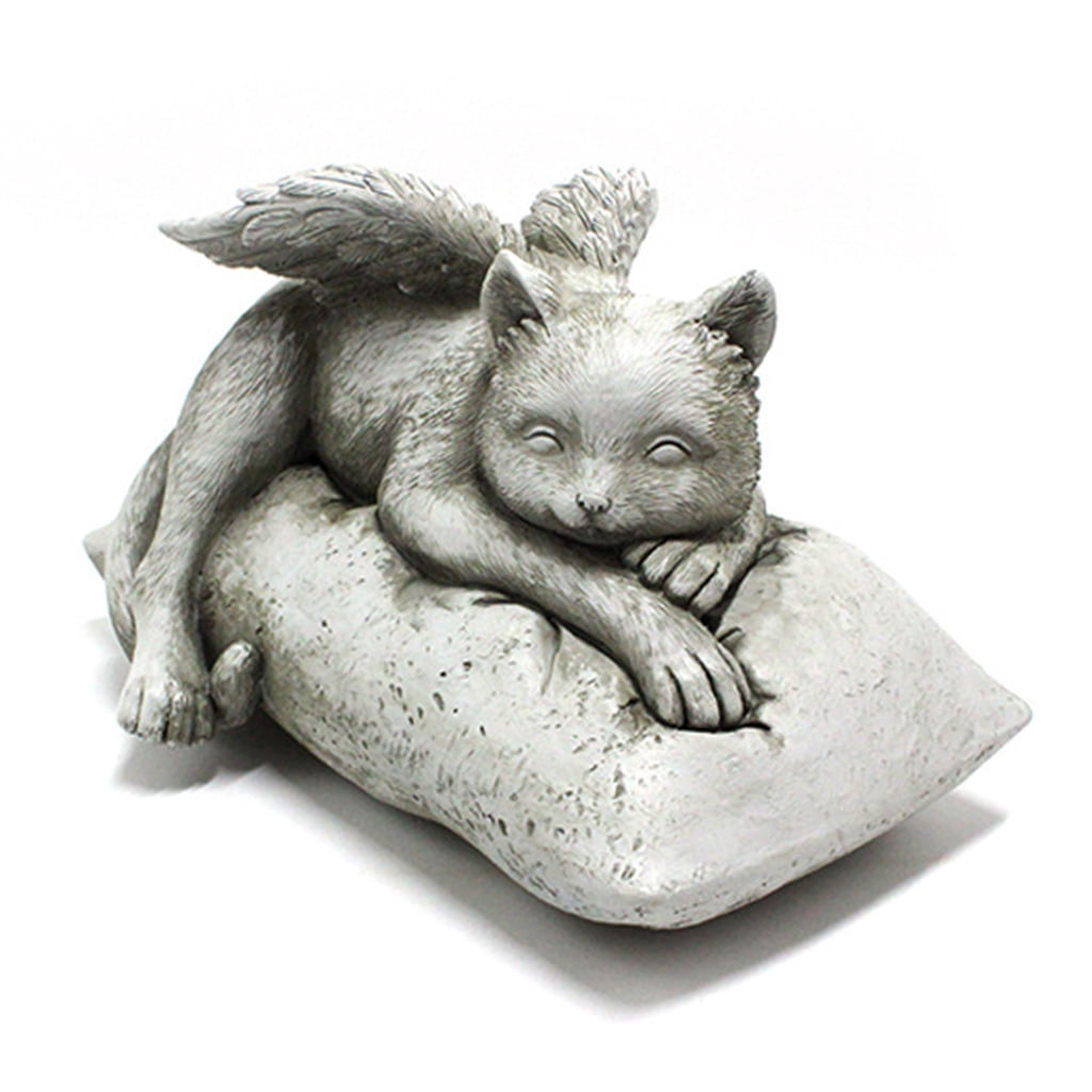 Garden Angel Pet Statue Ornaments for Cat Angel Pet Memorial Grave ...