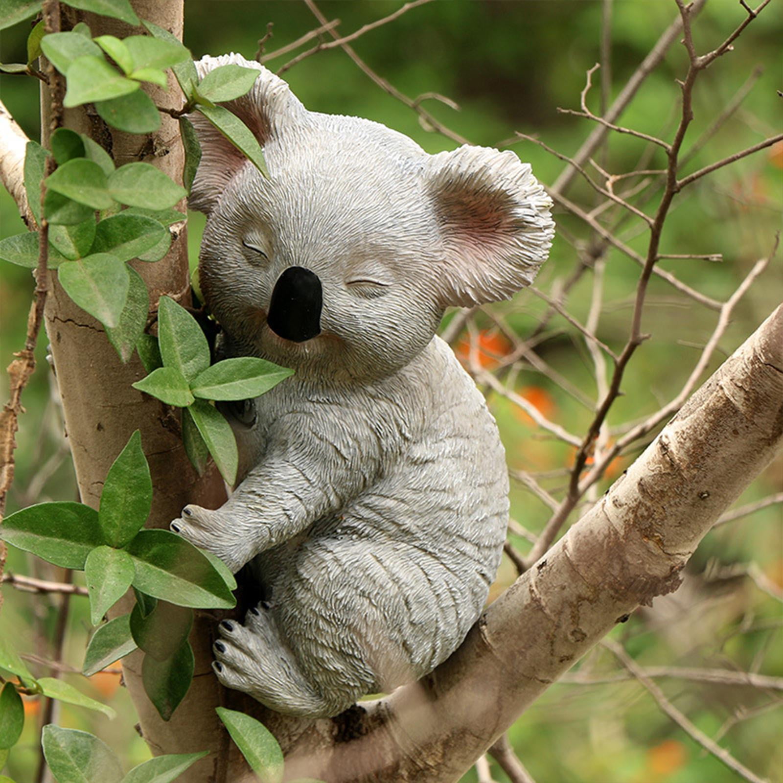Garden Animal Koala Ornaments sleeping koalas Statue for Yard Indoor ...