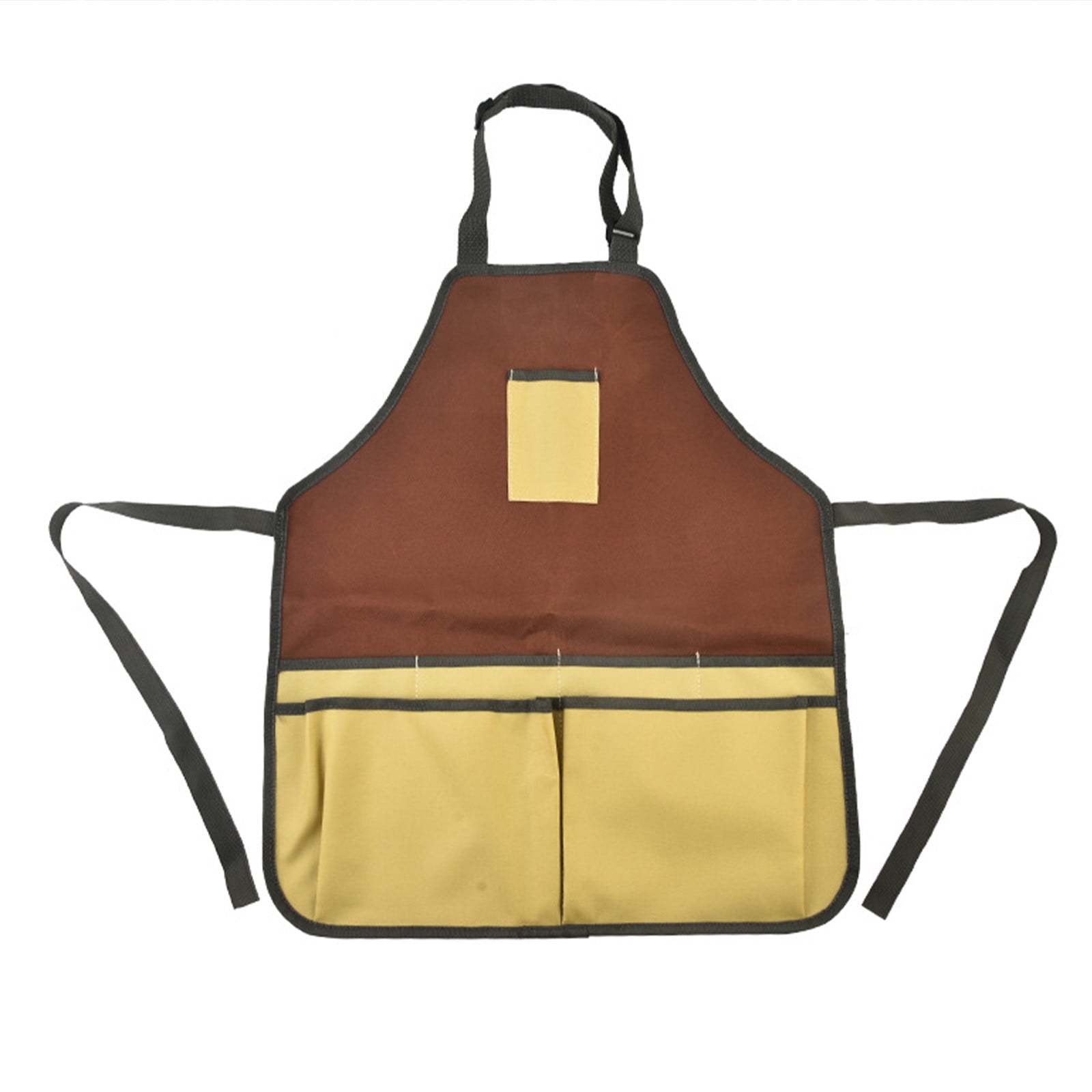 Garden Apron Cloth Work Apron with Pockets Tool Apron for Home Garden ...